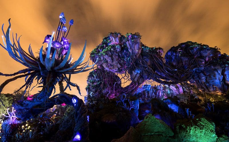 Pandora Ð The World of Avatar at Disney's Animal Kingdom at Night ...